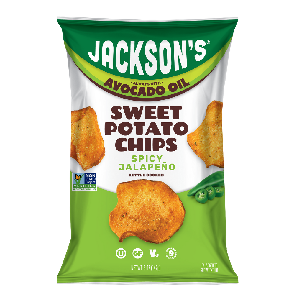 Jackson's Spicy Jalapeño Sweet Potato Chips in Avocado Oil 5oz (Pack of ...