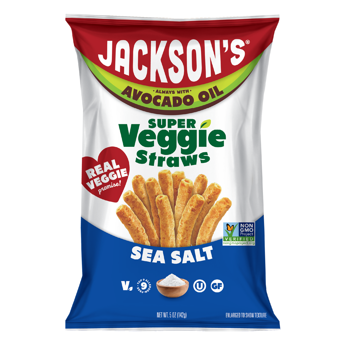 Jackson's Super Veggie Straws Cooked in Avocado Oil & Jackson's