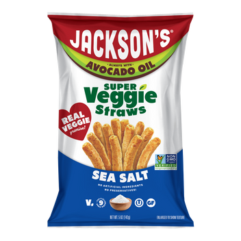 Jackson's Super Veggie Straws Cooked in Avocado Oil & Jackson's Chips